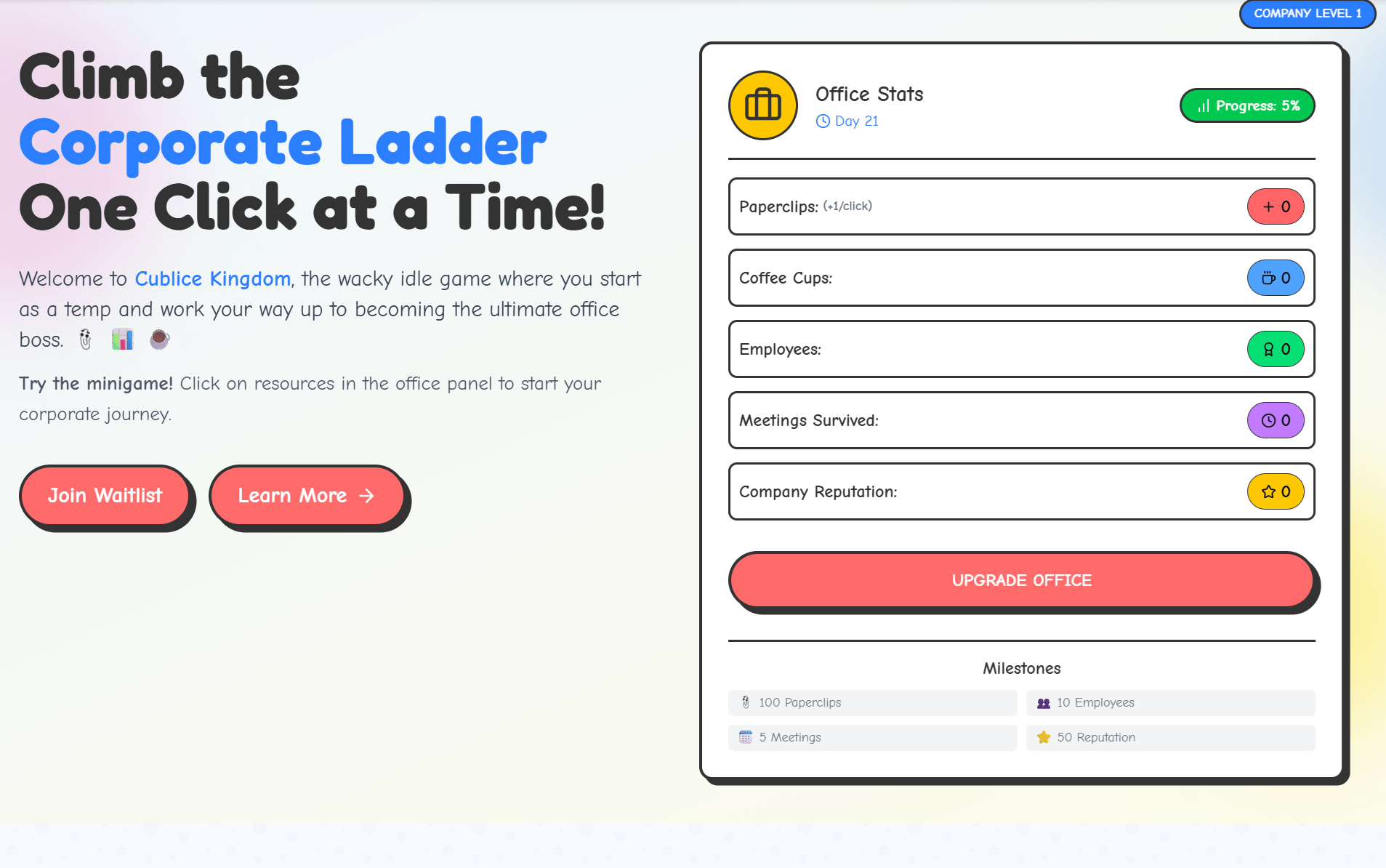 Cubicle Kingdom - Office Idle Game | Incremental Idle Game About ...